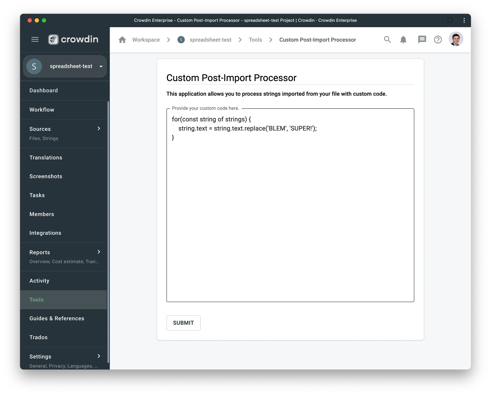 Custom Post-Import Processor - Crowdin Marketplace Custom Post-Import Processor - Crowdin Marketplace